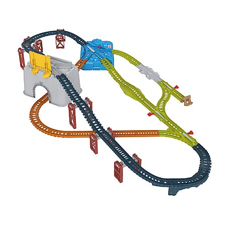 Thomas & Friends Toy Train Tracks Set, Connect & Build Bucket, 34-Piece ...