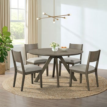 Gavin Lane 54" Round Dining Table and 4 Chairs $699.99 shipping ...