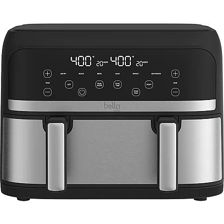 bella PRO - 4-qt. TriZone Touchscreen Air Fryer with Dual Flex Basket ...