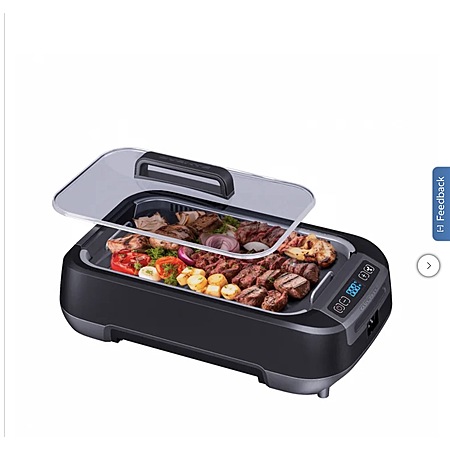 Ovente Smokeless Griddle & Grill System $69.99 Black or Cream Free ...