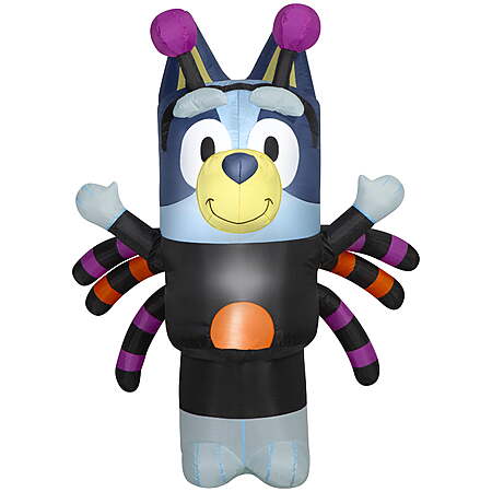 Halloween Airblown Yard Inflatables Bluey in Spider Costume 45.66 in x ...