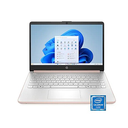 HP - 14" Laptop - Intel Celeron N4500 - 4GB Memory - 64GB eMMC - Pale ...