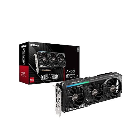 ASRock 9070 XT CL 16G AMD Radeon RX 9070 XT Challenger 16GB Graphics ...