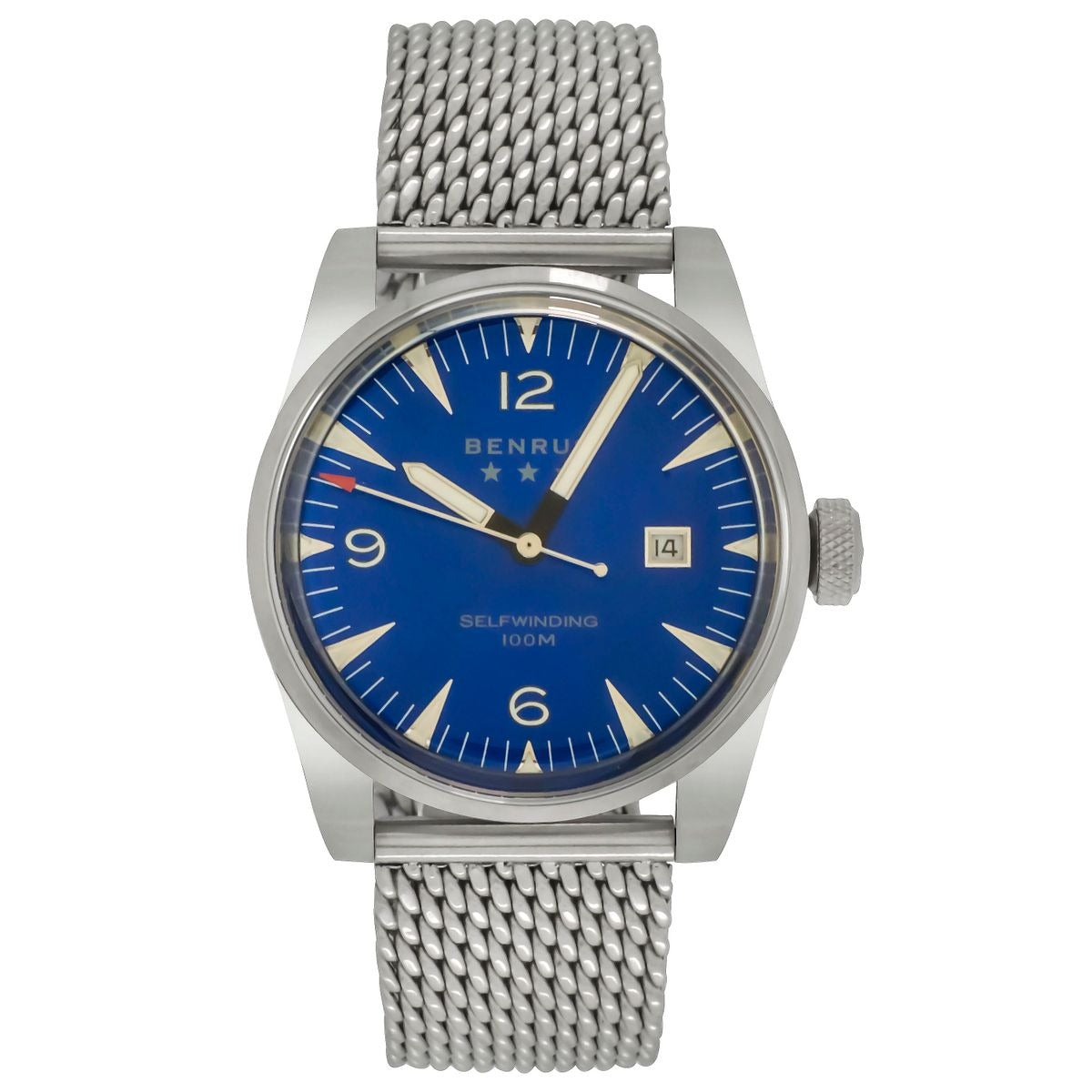 Benrus Classic Automatic Blue Dial 41mm Men's Watch C3-SA-BL-SM $199.99