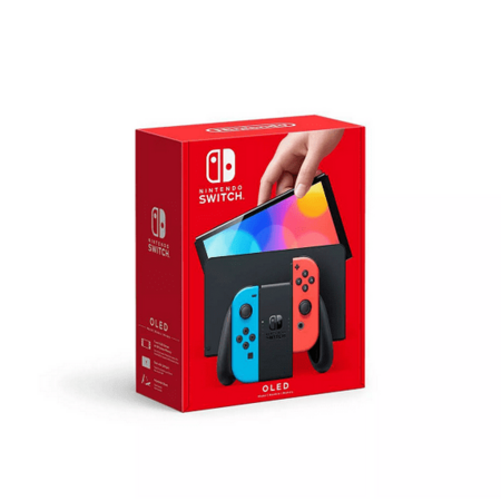 Open Box: Nintendo Switch OLED Model with Neon Red & Neon Blue Joy-Con ...