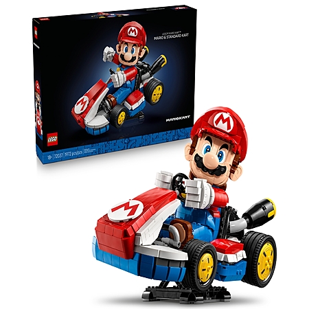 Lego Super Mario Kart Mario and Standard Kart 72037 Toy Building Set ...