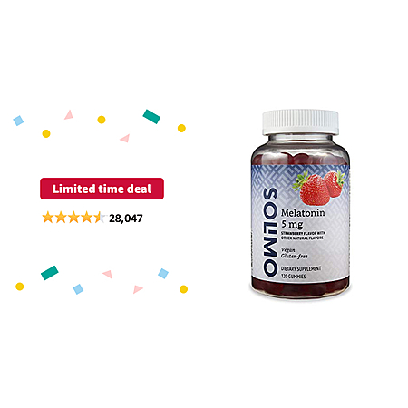 Solimo (Amazon brand) Melatonin Gummies 120 $4.99 Amazon s&s