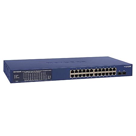 NETGEAR 26-Port Managed PoE Gigabit Switch (GS724TPP) - Ethernet Smart ...