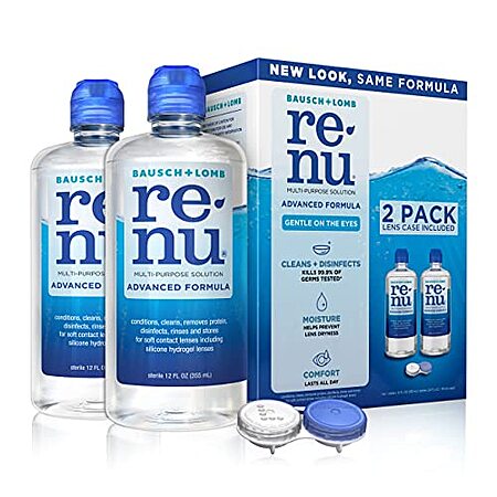 Renu Contact Lens Solution by Renu, Advanced Formula, 12 Fl Oz 2-Two ...