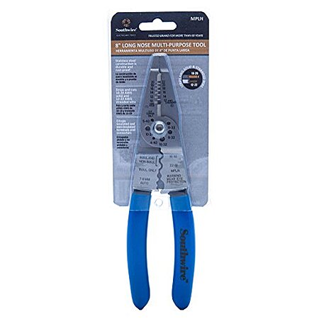 8" Southwire Long-Nose Multi-Purpose Stripper/Crimper Tool - 2023-02-10