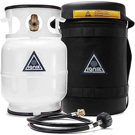 Ignik Gas Growler Deluxe 4.5L Refillable Propane Tank w/ Carry Case ...