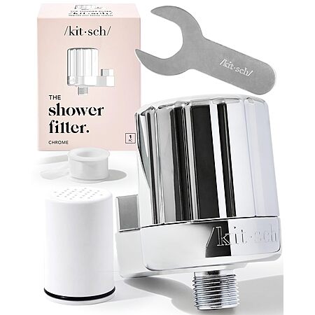Kitsch Shower Head Filter for Hard Water (Chrome) $8.99 + Free Shipping w/ Prime or on $35 ...