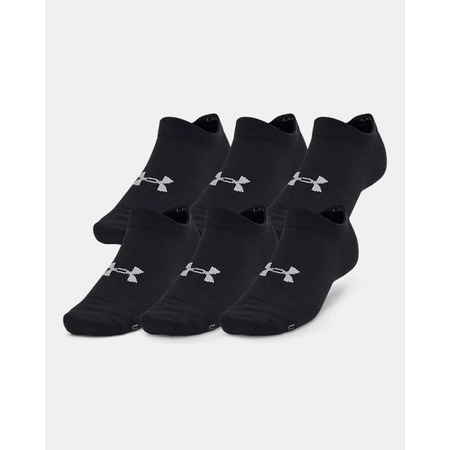 6-Pairs Under Armour Men's or Women's No Show Socks (Black or White ...