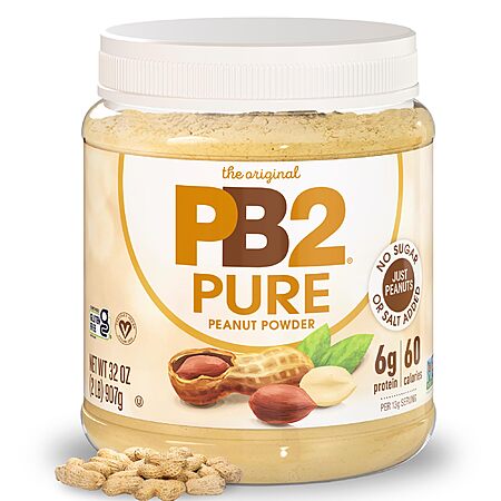 32-Oz PB2 Pure Peanut Butter Powder $10.72 w/ S&S + Free Shipping w ...