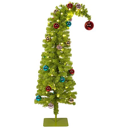 4.75' Grinch Artificial Christmas Tree w/ LED Lights $25 & More + Free ...