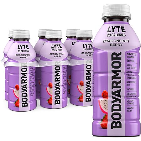 6-Pack 16-Oz BODYARMOR LYTE Electrolyte Drink (Dragonfruit Berry) $4.20 ...