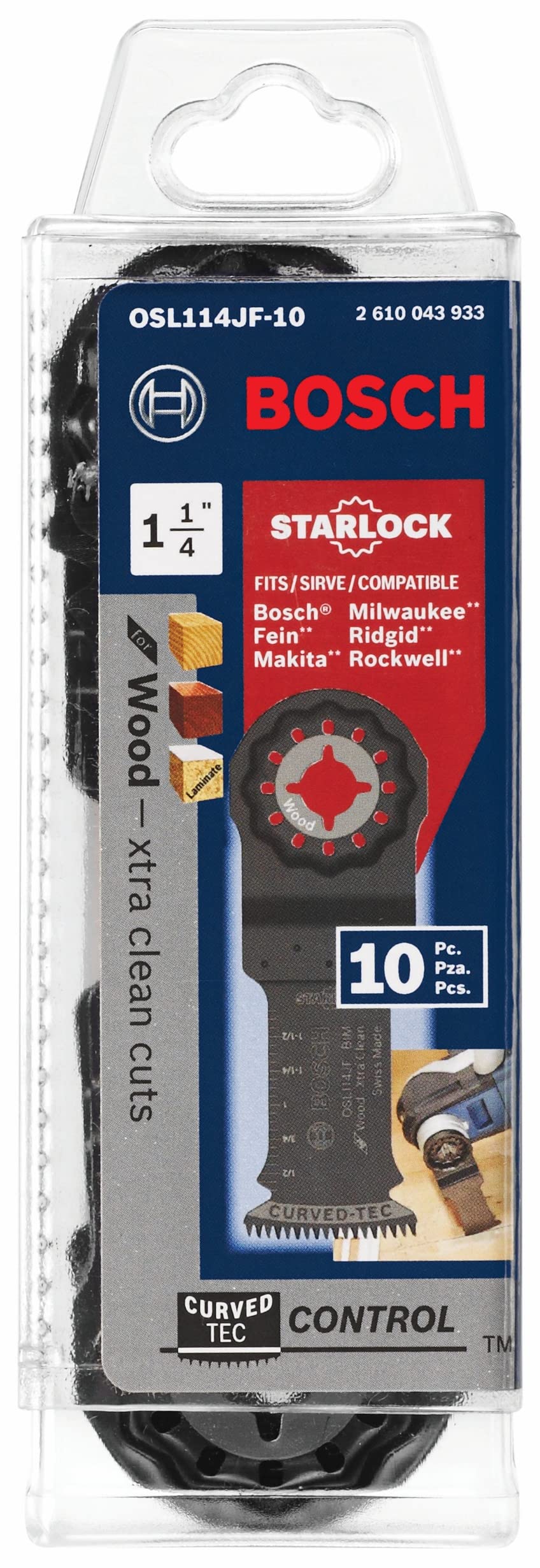 BOSCH OSL114JF-10 10-Pack 1-1/4 In. Starlock Oscillating Multi Tool ...