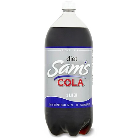Sam's Cola Diet/Zero/Regular Soda, 2 Liter Bottle ($1.18 in-store ...