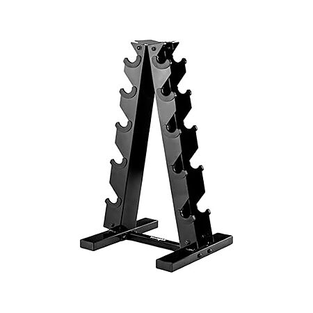 Yes4All Metal A Frame Dumbbell Weight Rack 5 Tiers Carbon ($17.99 w ...