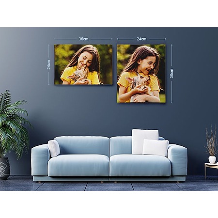 Canvas Champ: Two 36"x24" or 24"x36" Custom Canvas Prints $26.99 + Free ...