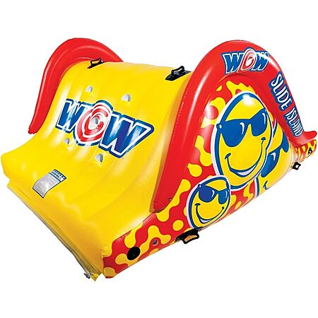 WOW Sports Floating Island Slide and Water Walkway Combo, Red $119 ...