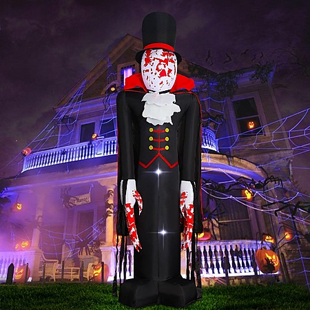 Lulu Home 9' Halloween Inflatable Faceless Bloody Vampire with Cloak ...