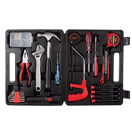 Household Hand Tools, 65 Piece Tool Set by Stalwart, Hammer, Adjustable ...