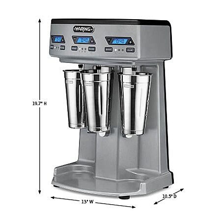 Waring Commercial WDM360TX Heavy-Duty Triple Spindle Drink Mixer, Each ...