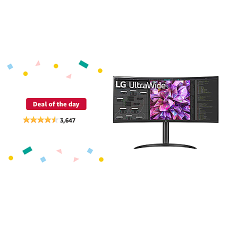 Deal of the day: LG UltraWide QHD 34-Inch Curved Computer Monitor ...