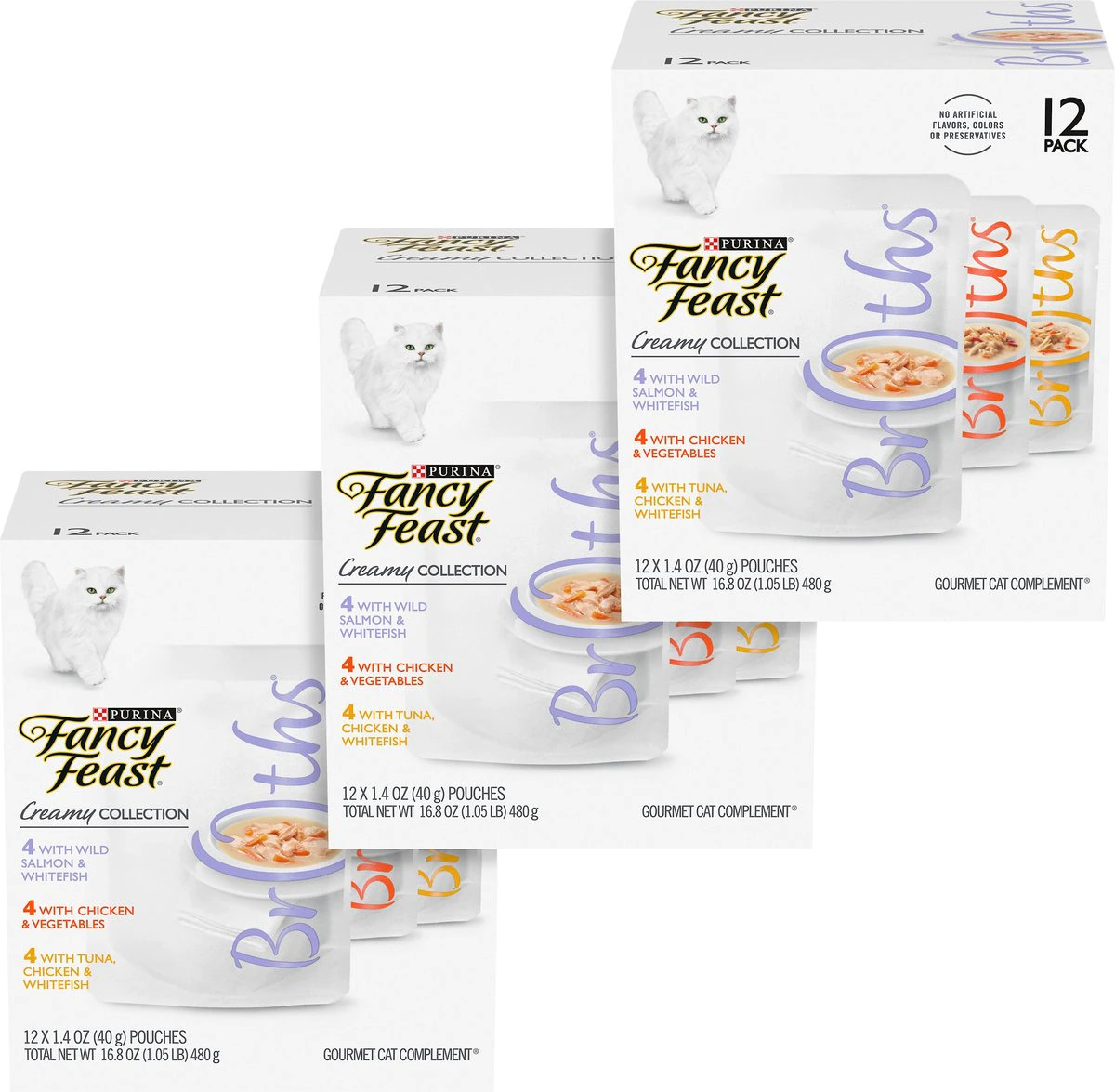36-Count 1.4-Oz Fancy Feast Creamy Collection $28.44 + 16-Count 2-Oz ...