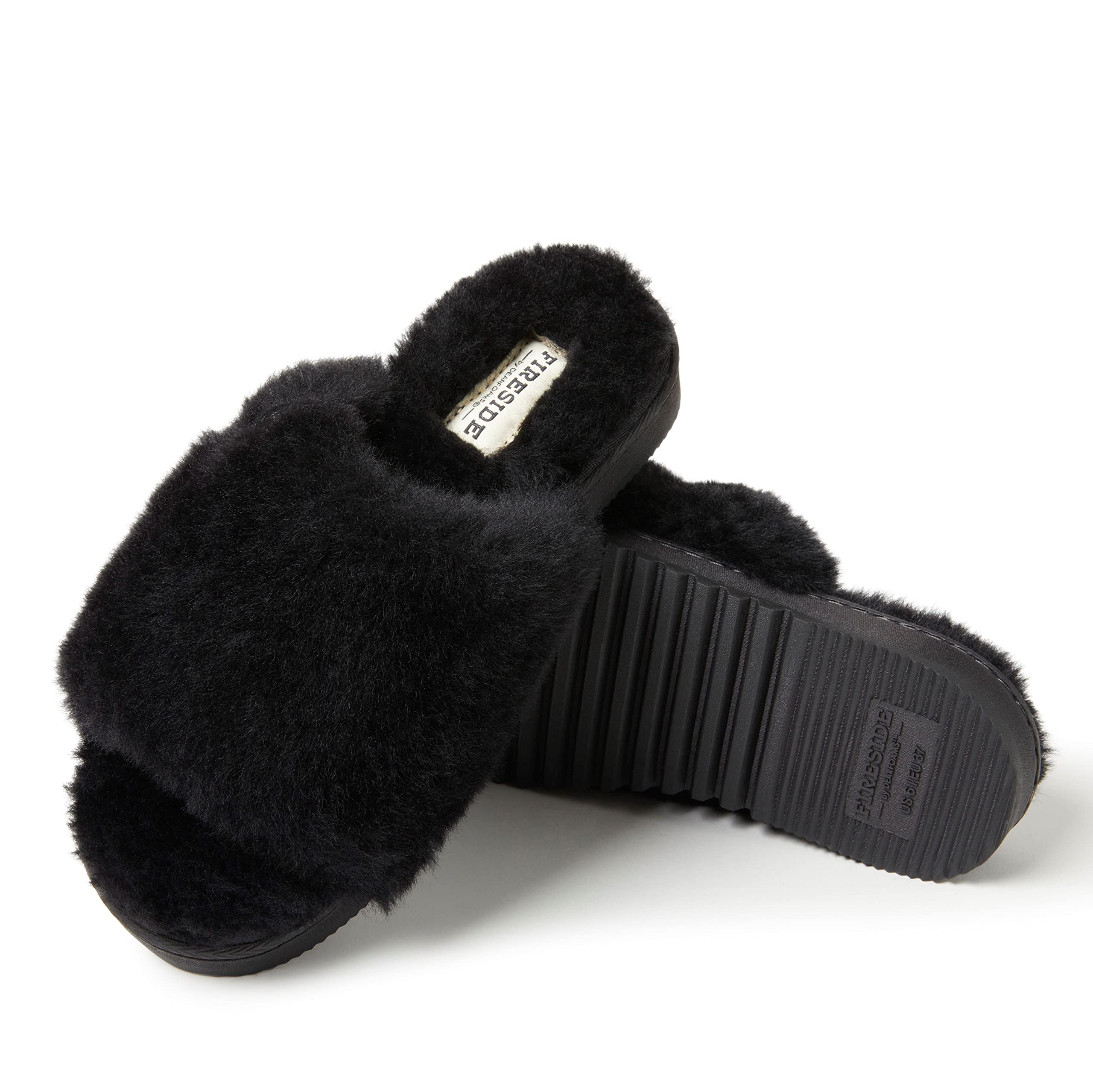 Women's Fireside by Dearfoams Cairns Genuine Shearling Slide Slipper ...