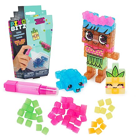 Pixobitz Kids' 3D Building Craft Toys w/ Water Fuse Beads: 500-Piece ...