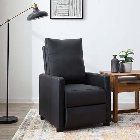 Mayview Reese Faux Leather Recliner (Black) $78 + Free Shipping - 2023 ...