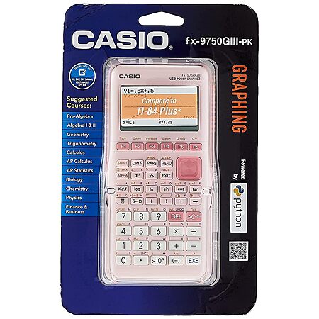Casio fx-9750GIII Pink Graphing Calculator $44 + Free Shipping - 2023-11-14
