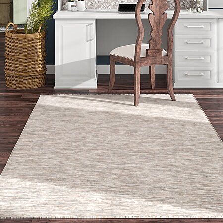 Wade Logan Indoor/Outdoor Area Rugs: 7'10" x 10'2" Barbaros (Camel/Gray ...