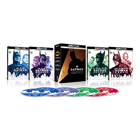 Prime Members: DC Batman 4-Film Collection: 1989-1997 (4K Ultra HD ...