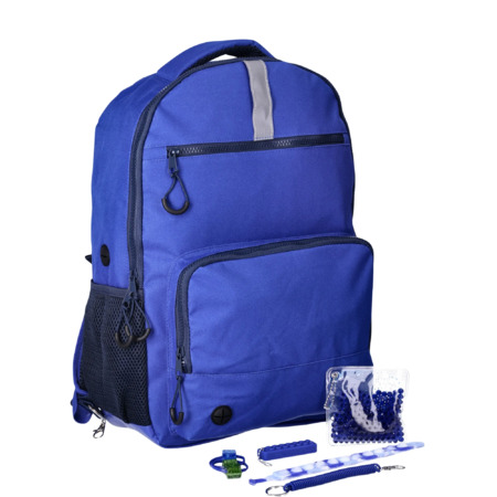 17" Wonder Nation Kids' Sensory Backpack w/ Fidgets & Sensory Toys ...