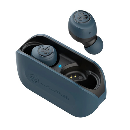 JLab Go Air True Wireless Bluetooth Earbuds + Charging Case (Blue) $11. ...