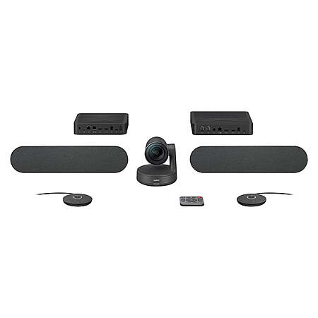 Logitech Rally Plus Modular Video Conferencing System Kit w/ Mic Pods ...