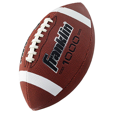 Franklin Sports 1000 Series Grip-Rite Brown Football (Official or ...