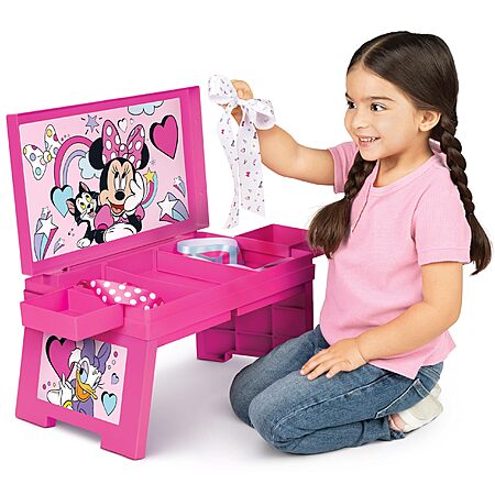 Prime: Minnie Mouse Deluxe Activity Tray w/ Bow Making Kit & Storage $6 ...