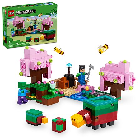 304-Piece LEGO Minecraft The Cherry Blossom Garden Building Set (21260 ...
