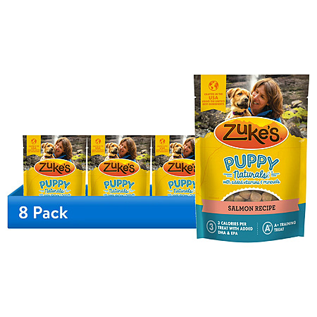 8-Count 5-Oz Zuke's Puppy Naturals Dog Training Treats (Salmon) $12.77 ...