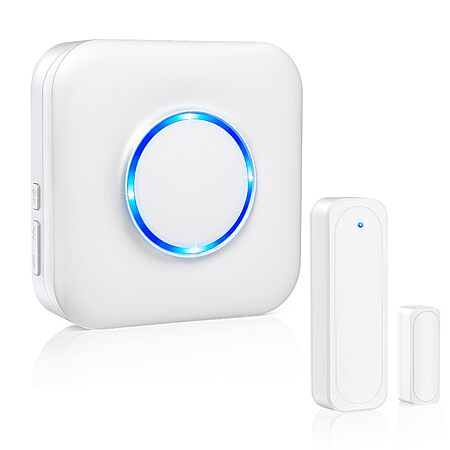 Satisure Wireless Door/Window Entry Alert Chime w/ Contact Sensor (600 ...