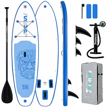 Prime: 10.6' FunWater Inflatable Ultra-Light Stand Up Paddle Board Kit ...