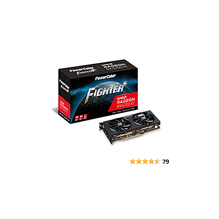 PowerColor Fighter AMD Radeon RX 6700 XT Gaming Graphics Card with 12GB ...