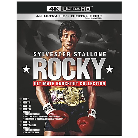 Pre-Order: 6-Film Rocky Ultimate Knockout Collection (4K Ultra HD/UHD/Digital) $76.49 + Free ...