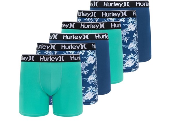 6-Pack Hurley Men's Regrind Boxer Briefs (Various Colors) $15.99 ...