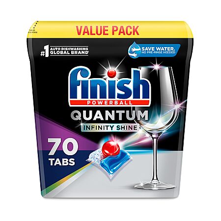 70-Count Finish Quantum Infinity Shine Dishwasher Pods - 2025-12-06