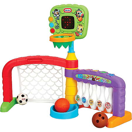 Little Tikes 3-in-1 Interactive Sports Zone Activity Toy for Toddlers ...